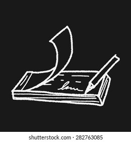 Money Check Doodle Drawing Stock Vector (Royalty Free) 282763085 ...