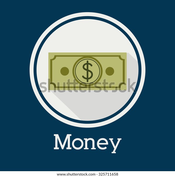 Money Concept Bills Design Vector Illustration Stock Vector (Royalty ...