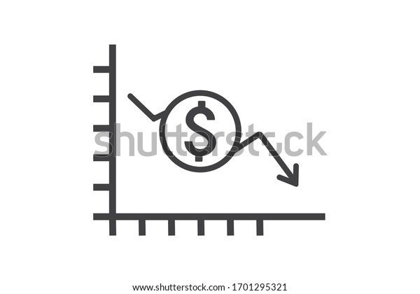 Money Crisis Icon Financial Crisis Vector Stock Vector (Royalty Free ...