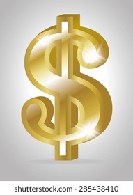 Shiny Golden Dollar Sign Eps8 Cmyk: Vector có sẵn (miễn phí bản quyền ...