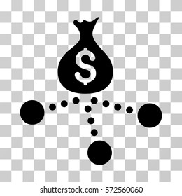 Money Distribution Icon Vector Pictogram Style Stock Vector (Royalty ...