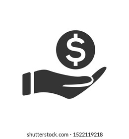 Money Donation Icon Vector Graphics Stock Vector (Royalty Free ...