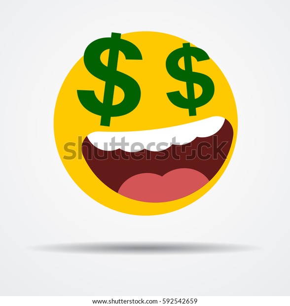 Money Emoticon Flat Design Stock Vector (Royalty Free) 592542659 ...