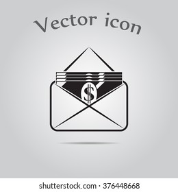 Money Envelope Icon Stock Vector (Royalty Free) 376448668 | Shutterstock