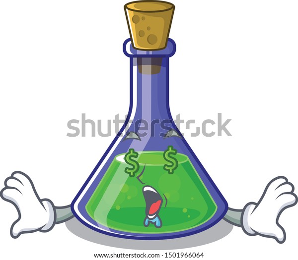 Money Eye Magic Potion On Cartoon Stock Vector (Royalty Free ...