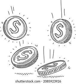1,014 Money falling sketch Images, Stock Photos & Vectors | Shutterstock