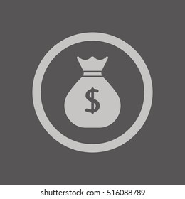 Money Icon Isolated Flat Design Stock Vector (Royalty Free) 529311127 ...