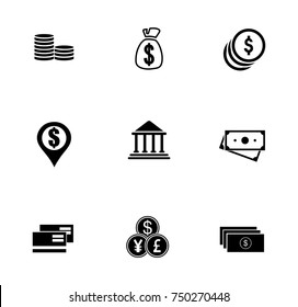 Money Icons Set Stock Vector (Royalty Free) 750270448 | Shutterstock
