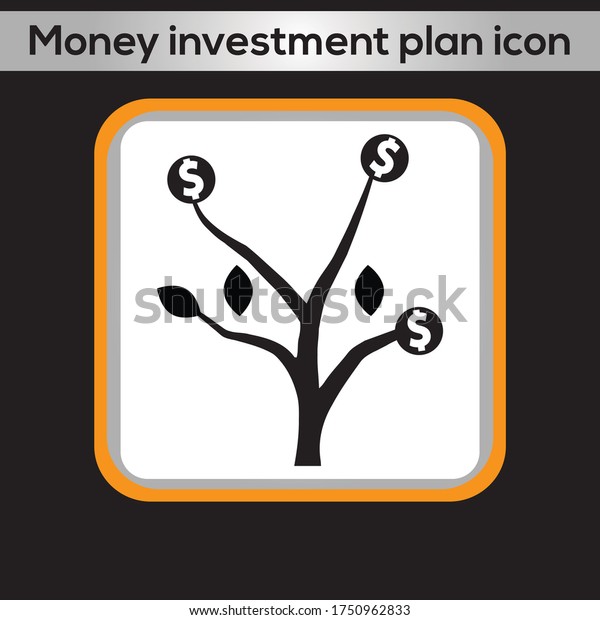 Money Investment Plan Icon Vector Graphics Stock Vector (Royalty Free ...