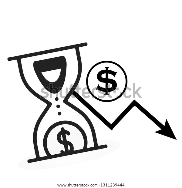 Money Loss Vector Illustration Flat Cartoon Stock Vector (Royalty Free ...