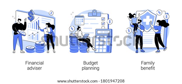 Money Management Abstract Concept Vector Illustration Stock Vector ...