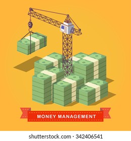 Money Management Vector Illustration Stock Vector (Royalty Free ...