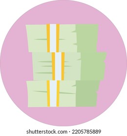 Money Pile Logo Design Vector Illustration Stock Vector (Royalty Free ...