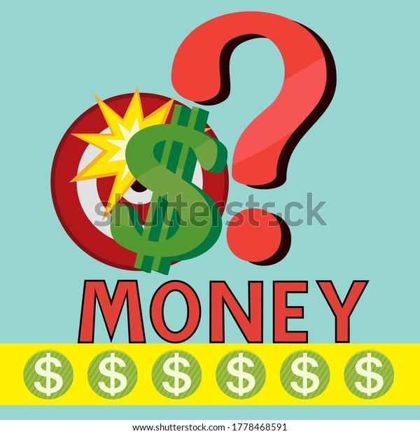 Money Question Mark Illustration Vector Cartoon Stock Vector (Royalty ...