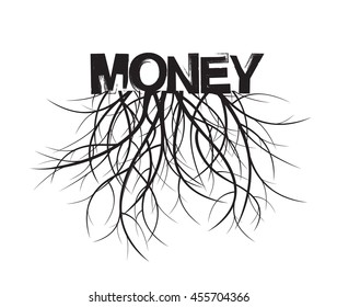 Money Roots Vector Illustration Stock Vector (Royalty Free) 455704366 ...