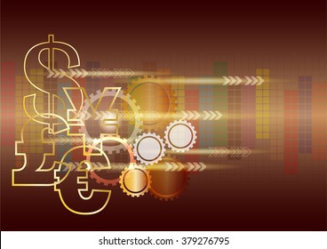 Money Sign Abstract Background Stock Vector (Royalty Free) 379276795 ...