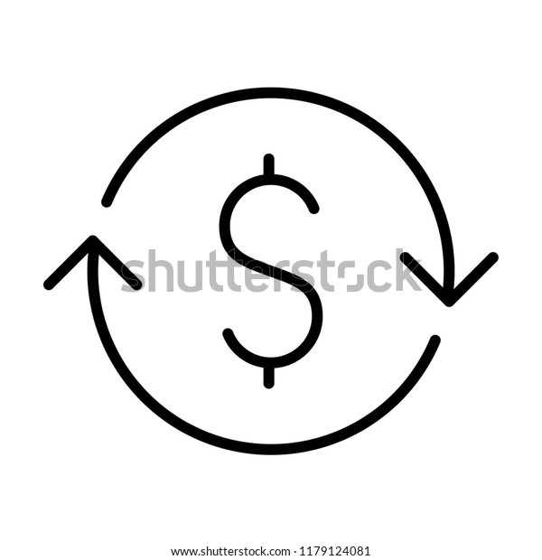 Money System Icon Trendy Flat Style Stock Vector (Royalty Free ...