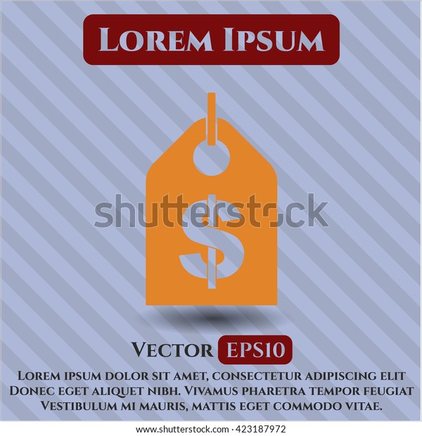 Money Tag Symbol Stock Vector (Royalty Free) 423187972 | Shutterstock