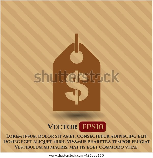 Money Tag Symbol Stock Vector (Royalty Free) 426555160 | Shutterstock
