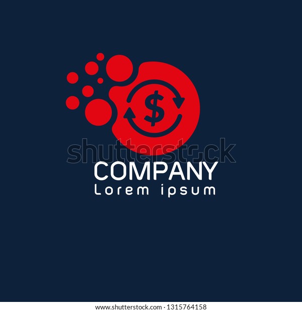 Money Transfer Logo Concept Money Transfer: vector de stock (libre de ...