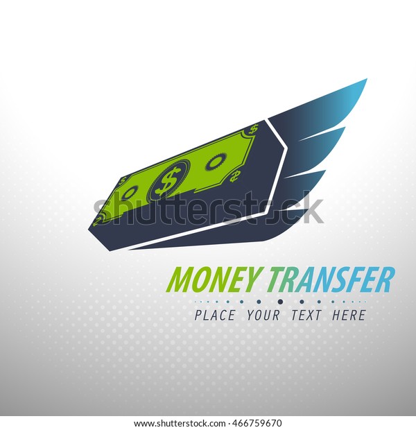Money Transfer Poster Logo Stock Vector (Royalty Free) 466759670 ...