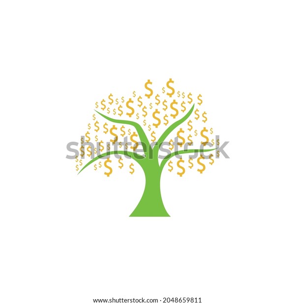 Money Tree Design Concept Logo Stock Vector (Royalty Free) 2048659811 ...