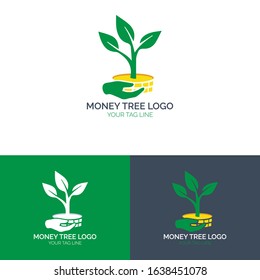 Money Tree Logo Tree Money Logo Stock Vector (Royalty Free) 1638451078 ...