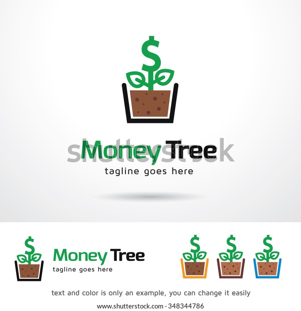 Money Tree Logo Template Design Vector Stock Vector (Royalty Free ...