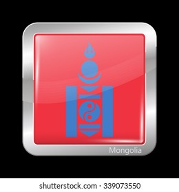 Mongolian Soyombo Metallic Icon Square Shape Stock Vector (Royalty Free ...