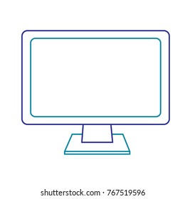Monitor Computer Keyboard Technology Device Screen Stock Vector ...