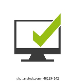 Oke Monitor Screen Icon: vector de stock (libre de regalías) 495860119 ...