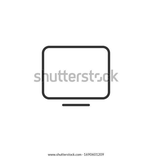 Monitor Icon Digital Device Symbol Modern Stock Vector (Royalty Free ...