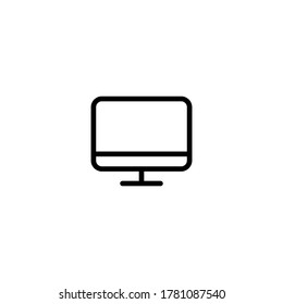 Monitor Icon Simple Logo Template Stock Vector (Royalty Free ...
