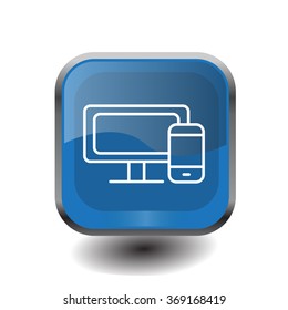 Monitor Phone Icon Stock Vector (Royalty Free) 325204280 | Shutterstock