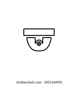Monitoring Camera Icon On White Background Stock Vector (Royalty Free ...