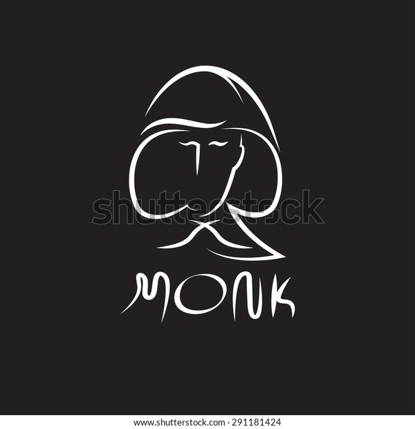 Monk Face Outline Illustration Stock Vector (Royalty Free) 291181424 ...
