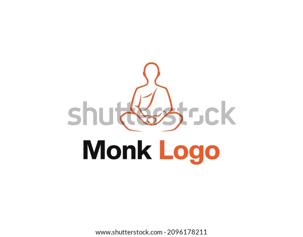 Monk Logo Design Logo Template: เวกเตอร์สต็อก (ปลอดค่าลิขสิทธิ์ ...