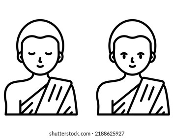 Monk Modern Concept Ui Ux Icon Stock Vector (Royalty Free) 2188625927 ...