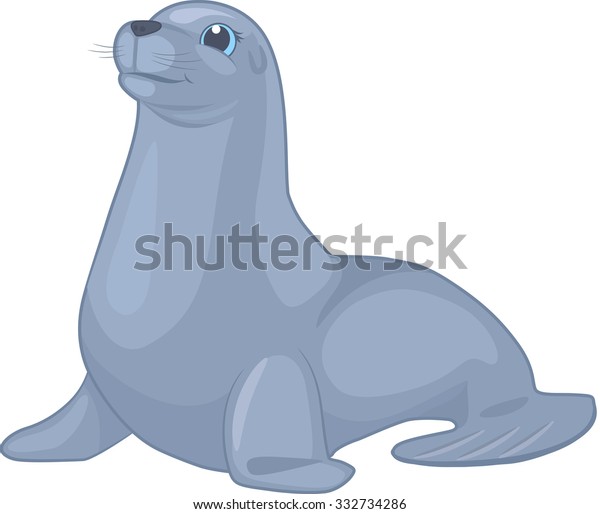 Monk Seal Vector Illustration Stock Vector (Royalty Free) 332734286