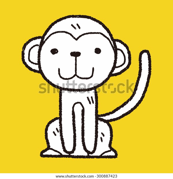 Vector de stock (libre de regalías) sobre Monkey Doodle300887423