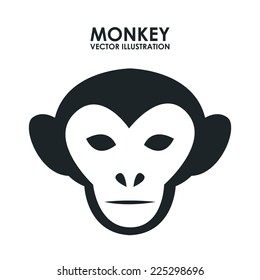 Monkey Graphic Design Vector Illustration Stock Vector (Royalty Free ...