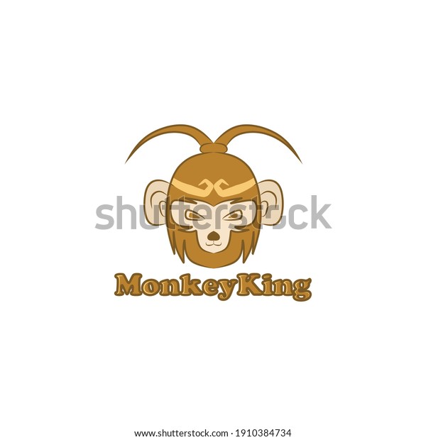 Monkey King Logo Design Animal Symbols Stock Vector (Royalty Free ...