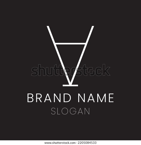 Monochromatic Simple Logo Design Letter Simple Stock Vector (Royalty ...