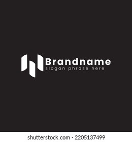 Monochromatic Simple Logo Design Simple Modern Stock Vector (Royalty ...