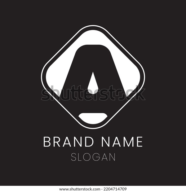 Monochromatic Simple Logo Design Simple Modern Stock Vector (Royalty ...