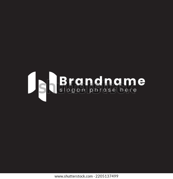 Monochromatic Simple Logo Design Simple Modern Stock Vector (Royalty ...