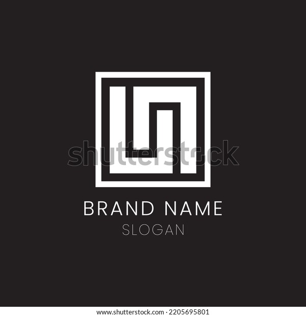 Monochromatic Simple Logo Design Simple Modern Stock Vector (Royalty ...