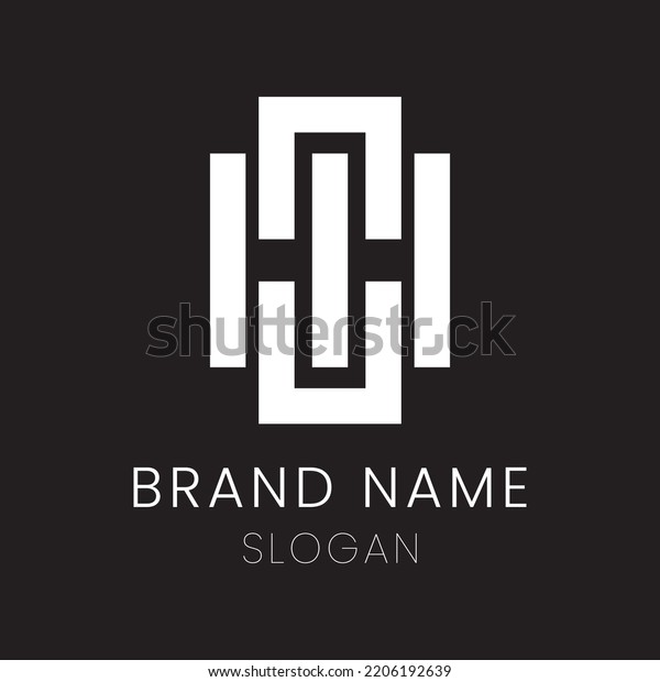 Monochromatic Simple Logo Design Simple Modern Stock Vector (Royalty ...