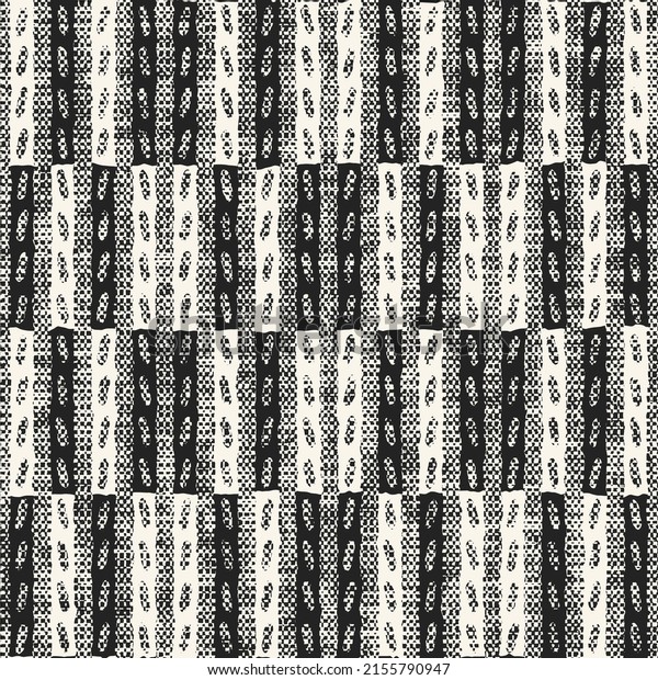 Monochrome Canvas Textured Dashed Pattern Stock Vector (Royalty Free ...