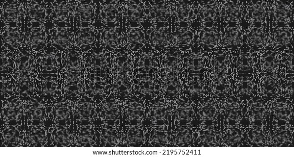 Monochrome Dark Geometric Pixel Art Style Stock Vector (Royalty Free ...
